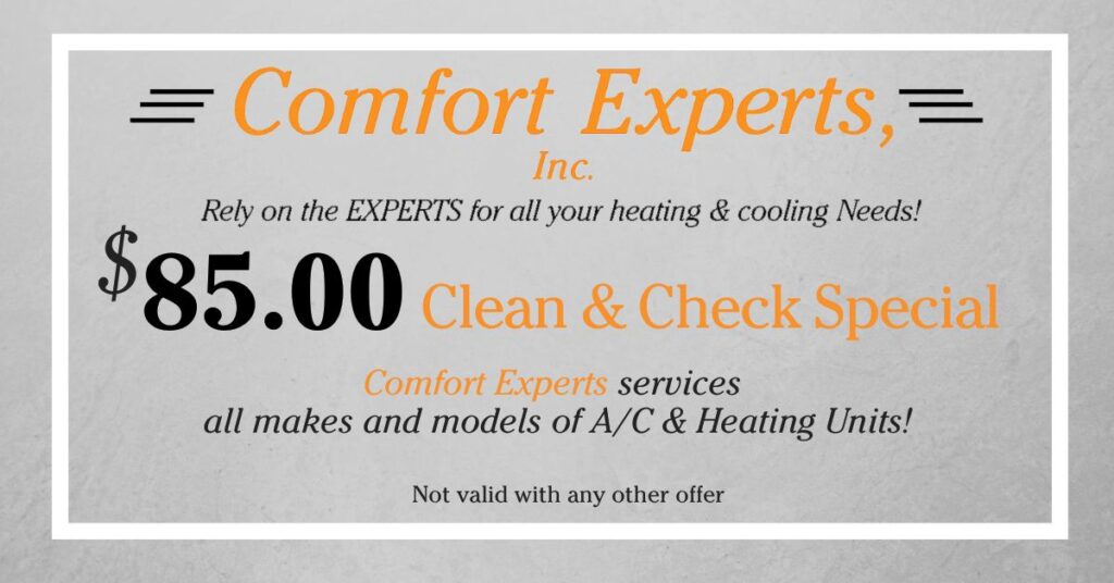 Specials - Comfort Experts, Inc.